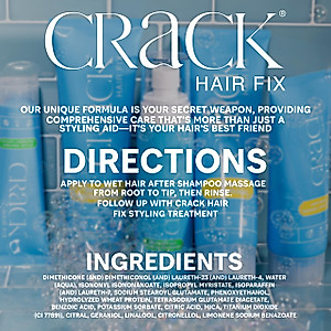 Crack HAIR FIX Conditioner 8.5 fl oz - Nourishing and Hydrating Conditioner Create To Detangle, Tame, And Improve The Resiliency Of Your Hair