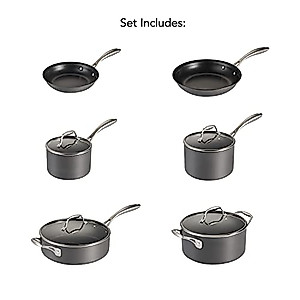 Tramontina Cookware Set Hard Anodized 10-Piece, 80123/006DS