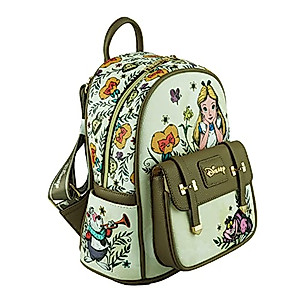 Wondapop Disney Alice in Wonderland 11" Vegan Leather Fashion Mini Backpack