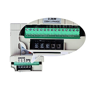 LAPOND Single Phase to 3 Phase Converter, 2.2KW 3HP VFD 220V 10A Output Variable Frequency Drive Vector Control Inverter for Spindle Motor CNC Speed Control,SVD-ES Series