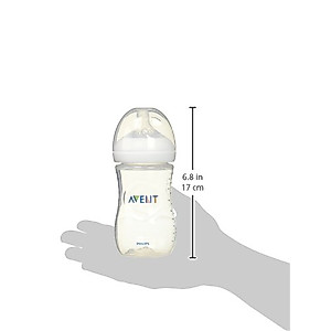 Philips AVENT Natural Baby Bottle, Clear, 9oz, 2pk, SCF013/27