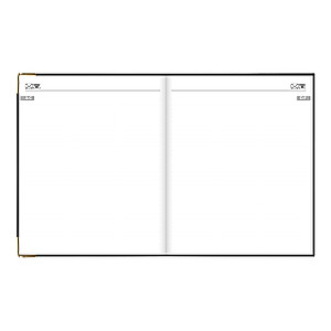 Letts of London Roma Weekly Planner, 12 Months, January to December, 2024, Italian Leather, Quarto Size, 10.25" x 8.25", Black (C33YIBK-24)