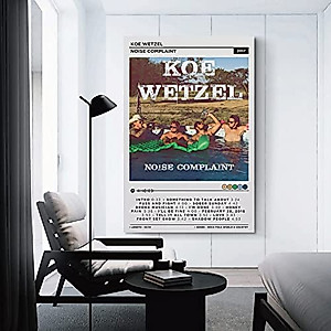MEETJE Koe Poster Wetzel - Noise Complaint Canvas Posters Wall Art Bedroom Office Room Decor Gift DAYOSIX Unframe:12x18inch(30x45cm)