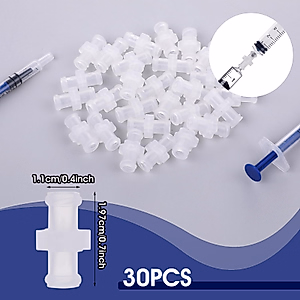 30PCS Luer Lock Syringe Adapter for Bottles, Syringe Adapter Luer Lock ...