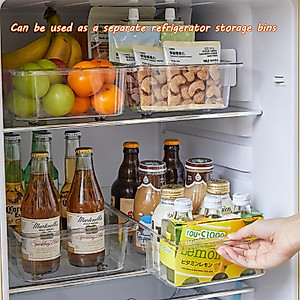 XIYAO 2 Tier Clear Organizer with Dividers and Wheels, Adjustable Under Sink Bathroom Closet organizer and Storage,Pull Out Medicine Cabinet organizer, Kitchen Pantry organizers and storage.