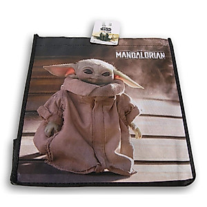 LLP, Multi ,Medium The Mandalorian Baby Yoda Reusable Tote Bag - 12.5 x 13 Inch