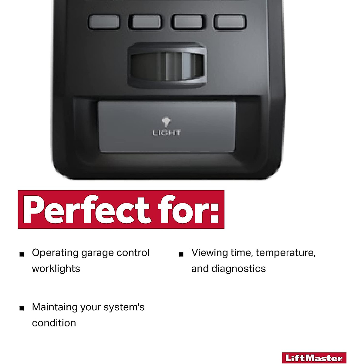 LiftMaster 880LM Smart Control Panel Security + 2.0 for Yellow Learn Button