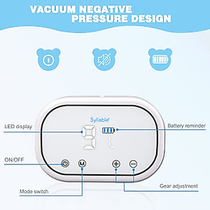 Baby Nasal Aspirator, Separate Nasal Aspirator for Children, 9-Speed Adjustable and Dual Mode Silicone Nose Cleaner for Children and Infants