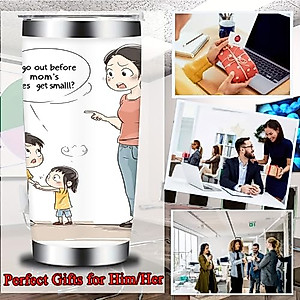 FOCIUZTA 20oz Cartoon Family Tumbler with lid, Travel Coffee Cup, Ideal for Easter, Mother Day, and birthday gifts