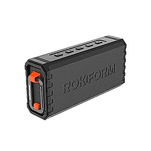 Rokform G-ROK – Portable Golf Speaker, Magnetic Wireless Speaker, IPX7 Waterproof, Shockproof & Dustproof, Loud & Clear Sound, 24 Hour Battery, Rugged Outdoor Golf Cart Speaker (Black)