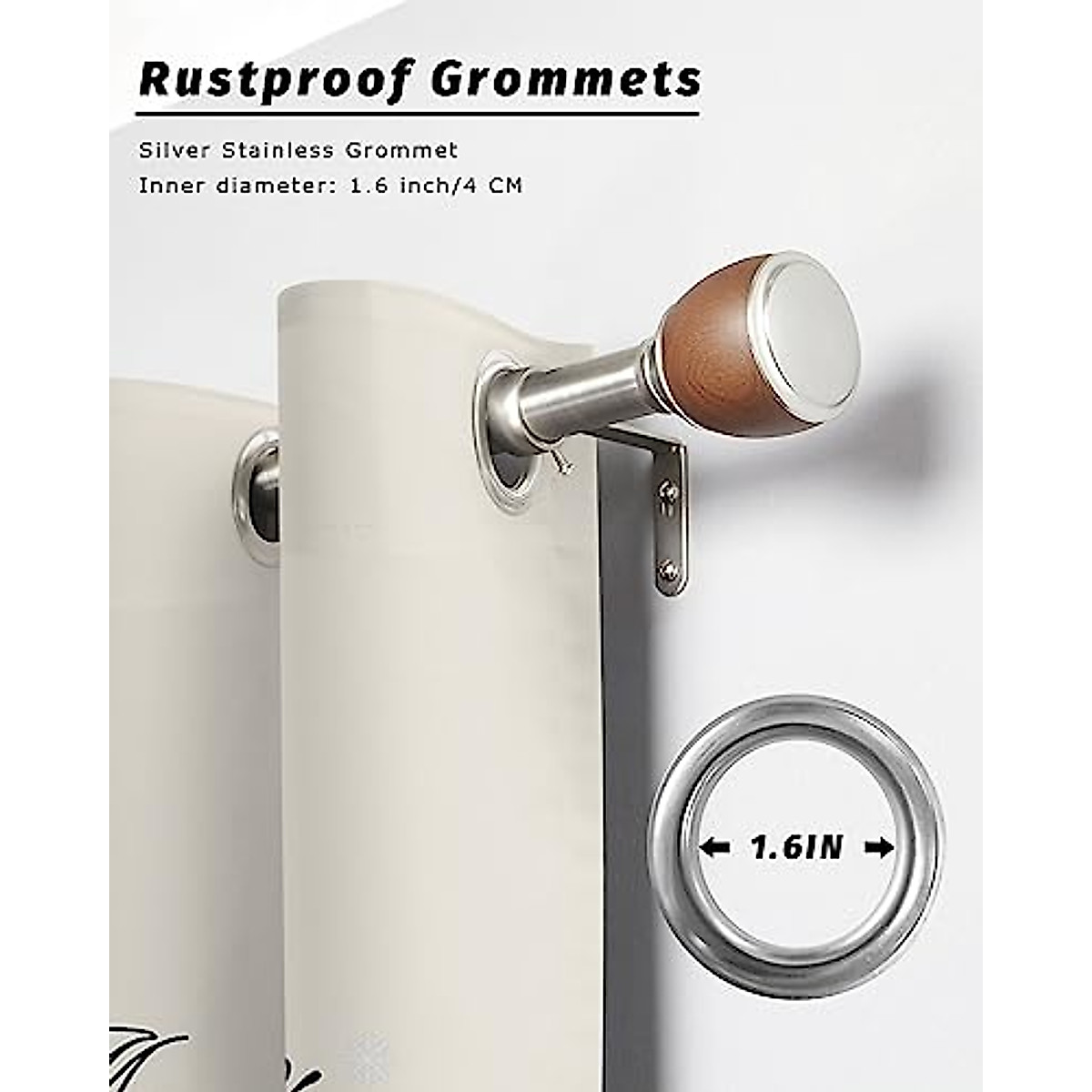 Outdoor Curtains for Patio 1 Panel Dwarf Under Christmas Tree with Snowflakes and Gifts Waterproof Privacy Outside Curtain Sun Blocking Grommet Drapes for Porch Gazebo Pergolas Balcony 52x84 Inch