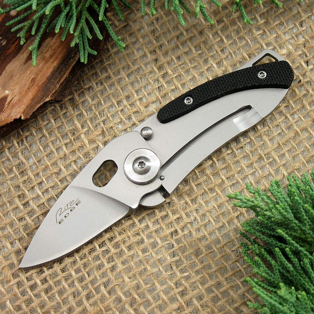 Rite Edge Silver Dollar Folder Knife