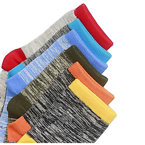 Hzcojulo Little Toddler Kids Boys Girls Fashion Cotton Socks -BA-6 Pairs,L/Shoe size 13-3.5/7-10Years