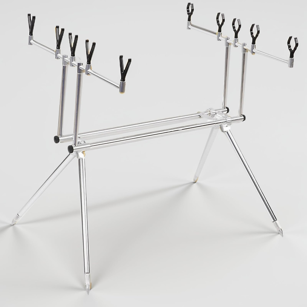 Retractable Fishing Rod Pod Stand Holder Detachable Design Aluminium Alloy Casting Rods Carp Tackle Tools Accessory