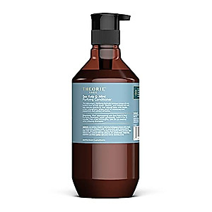 Theorie Sea Kelp and Mint Purifying Conditioner - Clarify & Strengthen - Suited for All Hair Types - Protects Color & Keratin Treated Hair, Pump Bottle 800mL