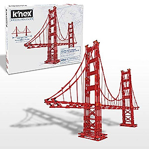 K'NEX Architecture: Golden Gate Bridge - Build IT Big - Collectible Building Set for Adults & Kids 9+ - New - 1,536 Pieces - Over 3 Feet Long - (Amazon Exclusive)