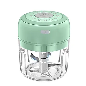 Electric Mini Vegetable Chopper, Food Chopper, Garlic Slicer Veggie, Salad, Lettuce, Onion, Chili Crusher, Tomato Dicer Chopper Cutter & Ginger Meat Mincer for Kitchen, Portable USB Chopper (250ML)