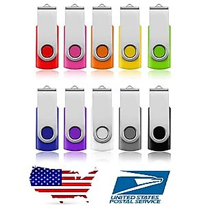 USA, Wholesale/Bulk/Lot 10Pcs USB Flash Drives Thumb Data Storage Pen U Disk Memory Stick (10X 16MB (Not GB))