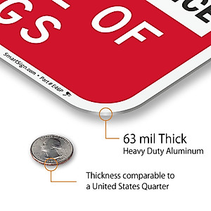 SmartSign "No Trespassing - Property Protected by Video Surveillance, Beware Of Dogs" Sign | 12" x 18" 3M Engineer Grade Reflective Aluminum