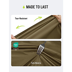 SaphiRose Hooded Rain Poncho Waterproof Raincoat Jacket for Men Women Adults(brown)