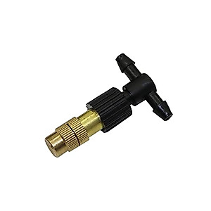 VIEUE Garden Drip Irrigation System Accessories Copper Atomization Nozzle Sprayer Greenhouse Cooling Humidification Spray Nozzle Agricultural Irrigation Garden Lawn Watering 15 Pieces