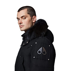 Moose Knuckles Men'S Down Stirling Parka, Black, Medium
