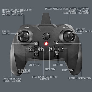 PLRB TOYS RC Plane Remote Control Airplane RTF 4CH Brushless Tail Motor 3D / 6D Stunt Function SU35 Jet Aircraft with Hobby Model 2 Left Hand Throttle