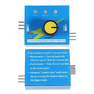 D-FLIFE 6pcs 3CH Digital Multi Servo Tester ECS RC Consistency CCMP Master Speed Controler Checker Adjustment Steering Gear Tester