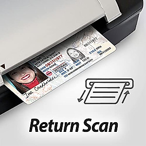 Plustek Duplex Driver Licnese & ID Card Scanner - The Integrated Software Automatically Extracts ID Data and Populates into Data Fields, in Addition to Age Verification. Support Windows only