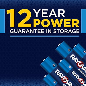 Rayovac Alkaline AA Batteries, 815-36PPF, 36-Pack with Recloseable Lid