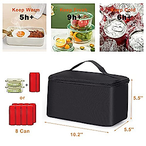 Lunch Backpack for Women, 15.6“ Laptop Work Backpack with Insulated Cooler Lunch Bag for Beach Camping Picnic Hiking