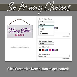 Personalized Sign for Home Decor - Custom Name Wooden Plank Rustic Farmhouse Decor Sign (13.75 x 7)