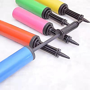 Dual-Way Manual Balloon Pump, 2-Pack Random Colors, Handheld Air Pump for Kids’ Party Balloon Supplies, Balloon Inflator by Hand, Manual Pump for Children's Party Balloons, 2-Pack Classic