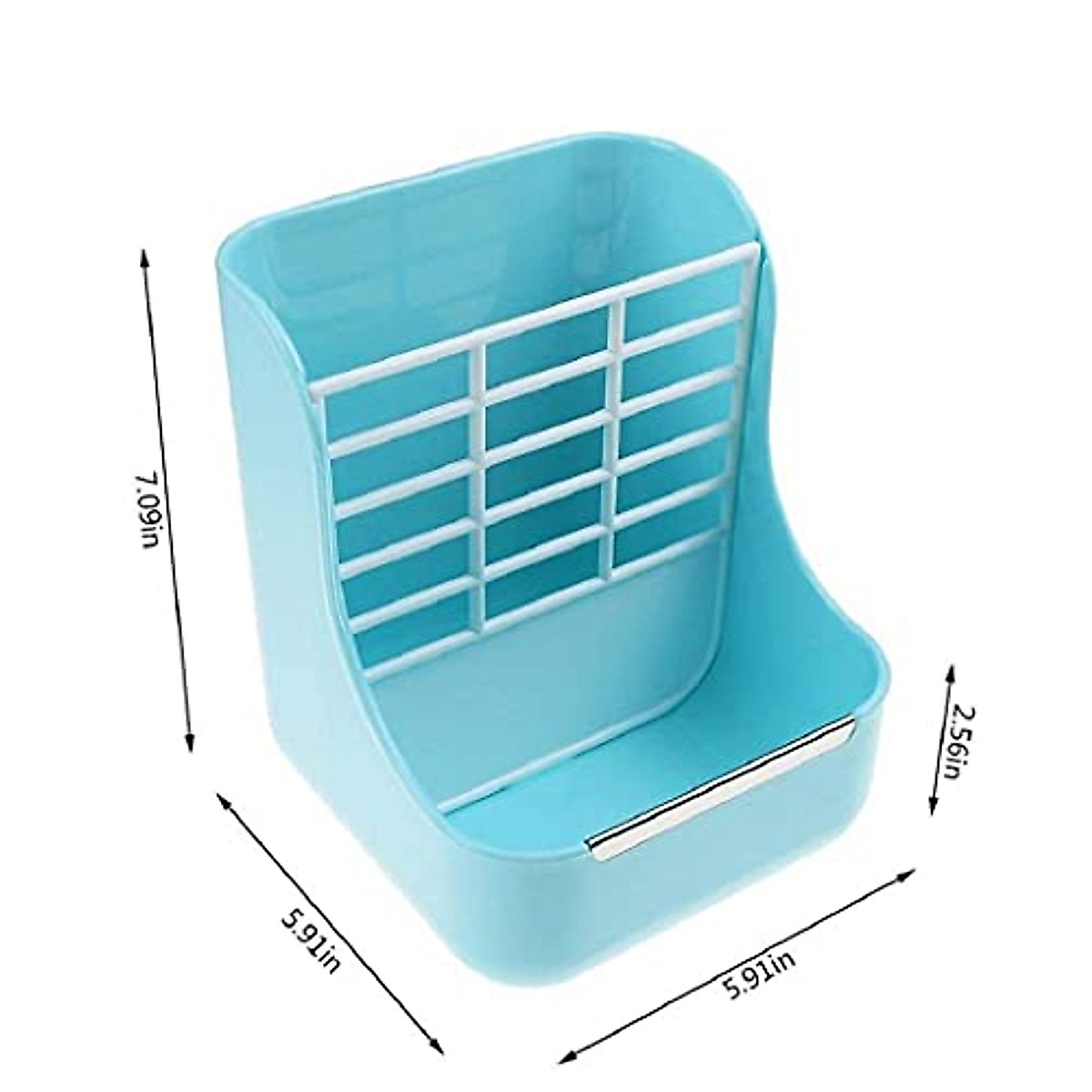 2 in 1 Food Hay Feeder for Guinea Pig, Rabbit, Indoor Hay Feeder for Guinea Piggies, Bunnies, Chinchilla, Feeder Bowls for Grass and Food, Pink