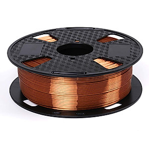 Silk Copper PLA Filament 1.75 mm 1KG 3D Printing Filament 2.2LBS Shine Silky Metallic Metal Copper Gold Silver Bronze PLA 3D Printer Material HZST3D