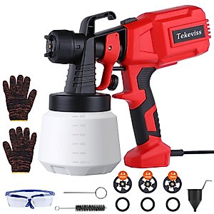 Paint Sprayer 800W high-Power,HVLP Sprayer,800ML Container,Easy to Clean, Suitable for Furniture, Outdoor, Indoor, Railing, etc
