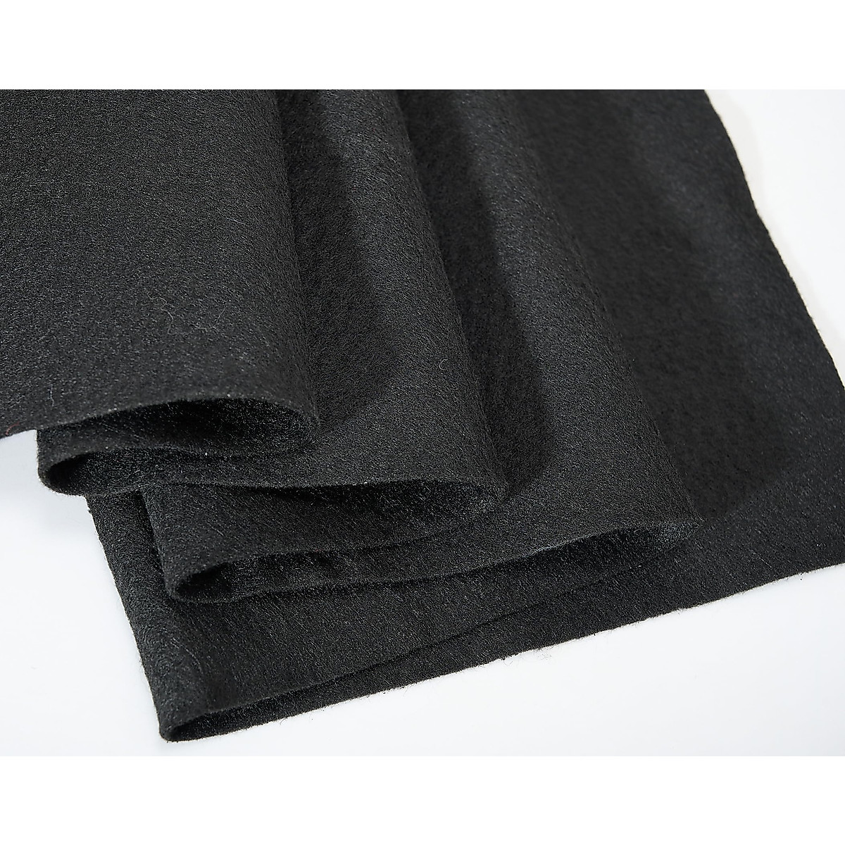 Soft Black Felt Fabric 36"X 18"/ 1.6mm Thick Sewing Patwork Material Large Craft Felt Roll Fabric by The Yard