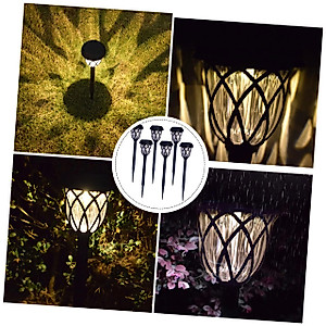 DOITOOL Outdoor Lanterns for Patio Waterproof Solar Power 6 Pack Garden Lights for Pathway and Lawn Decor
