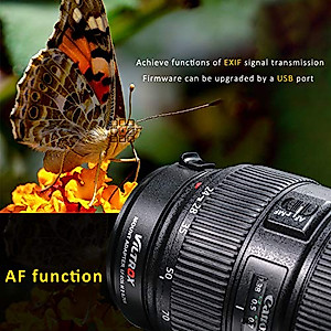 VILTROX EF-EOS M2 Auto Focus Lens Adapter 0.71x Reducer Speed Booster for Canon EF Mount Lens to Canon EF-M Mount Mirrorless Camera EOS M M2 M3 M5 M6 M10 M50 M100