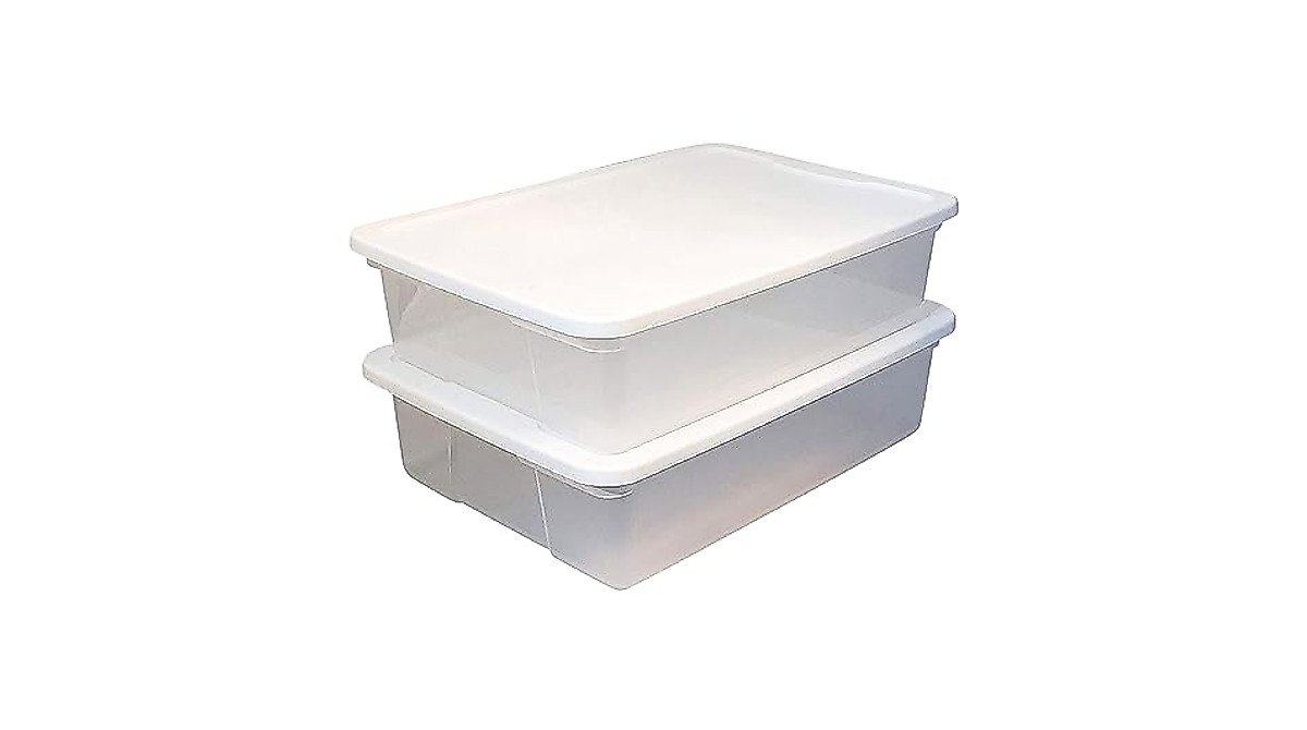Organize with HOMZ 28 Quart Storage Bins - 4 Pack