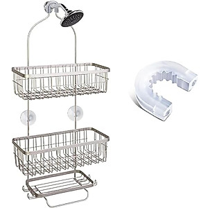YeeBeny Bathroom Shower Caddy Connector Sucker with 4pcs Professional Strength Large Suction Cups, Easy to Attach, Replacement Suction Cups Compatible with Zenna Home, Simple Houseware, Multipurpose