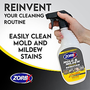 ZORBX Extra Strength M&M Stain & Odor Remover and Cleaner - All Purpose Cleaner Spray - Scrub Free Formula - Bleach Free Odor Remover for Carpet, Bathroom, Walls, Wood, Shower & Car - 24 FL Oz