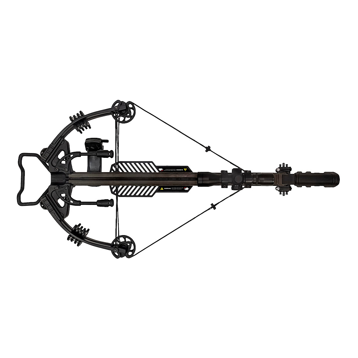 Killer Instinct Fuel 415 Crossbow Package. The Fuel 415 Pro Package is Equipped with a Lumix Scope, 3 Hypr Lite Bolts, Quiver, with an Integrated RDC Crank Allowing for Fast and Easy Reloads.