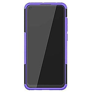 COTDINFORCA Compatible with Xiaomi Redmi Note 9 Case,Redmi Note 9 Case Heavy Duty with Kickstand Dual Layer Drop Protection Shockproof Hard Phone Case for Xiaomi Redmi Note 9. Hyun Purple