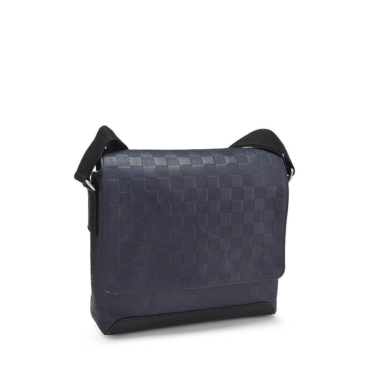 Louis Vuitton, Pre-Loved Navy Damier Infini District Messenger PM, Navy