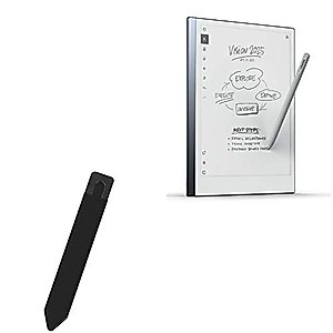 BoxWave Stylus Pouch Compatible with Remarkable 2 (Stylus Pouch by BoxWave) - Stylus PortaPouch, Stylus Holder Carrier Portable Self-Adhesive for Remarkable 2 - Jet Black