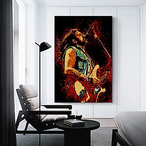 UHV Lemmy Kilmister Singing Poster Decorative Painting Canvas Wall Posters and Art Picture Print Modern Family Bedroom Decor Posters 16x24inch(40x60cm)