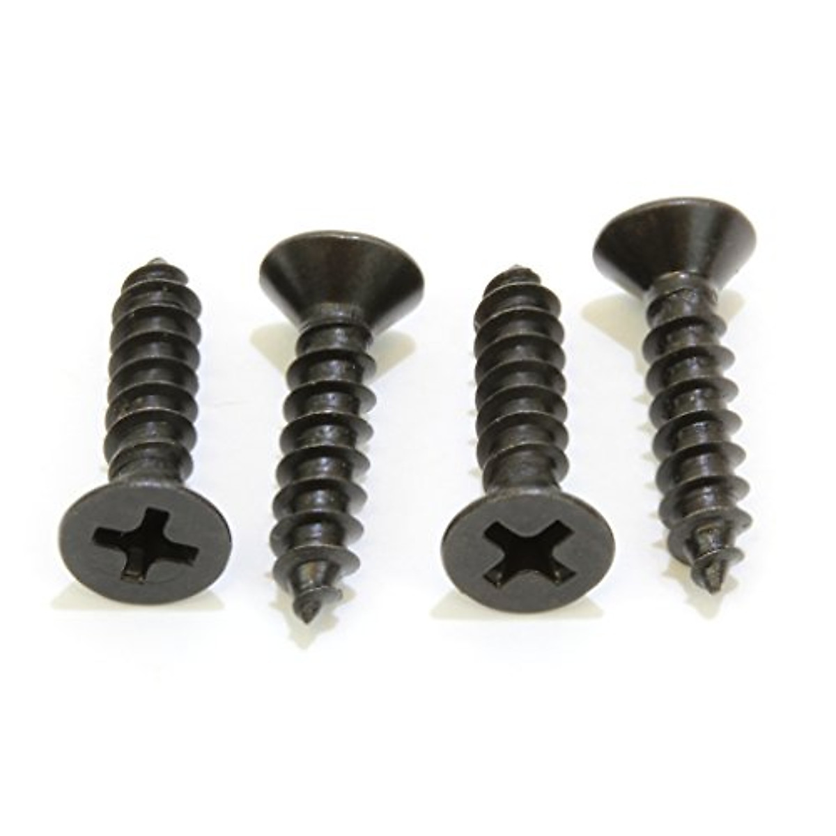 Bolt Dropper 8 x 3/4'' Black Oxide Coated Stainless Flat Head Phillips Wood Screw (100 Pack), 18-8 (304) Stainless Steel Screws Corrosion Resistant Flat Head by Bolt Dropper