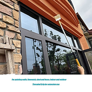 Magimate Deck Stain and Sealer Block Paint Brushes on Wood, Walls, Furniture, Shed and Fence, Large and Thick Bristle Paint Brushes, 3-inch, 4-inch and 6-inch Assortment, Set of 3