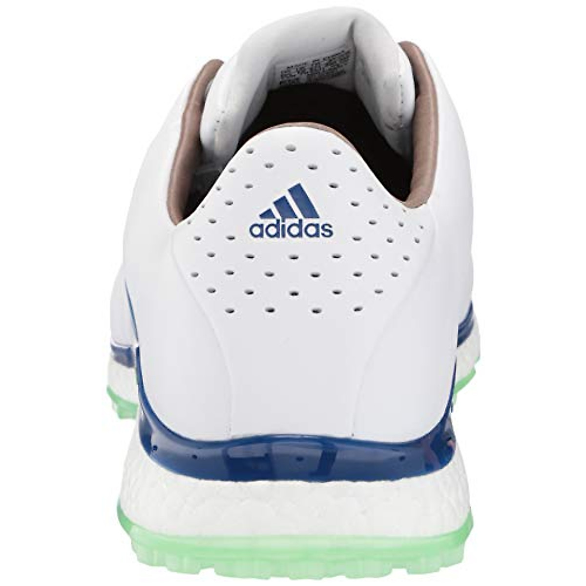 adidas mens Eg4871 Golf Shoe, Ftwr White/ Teal Royal Blue/ Glory Mint, 10 US